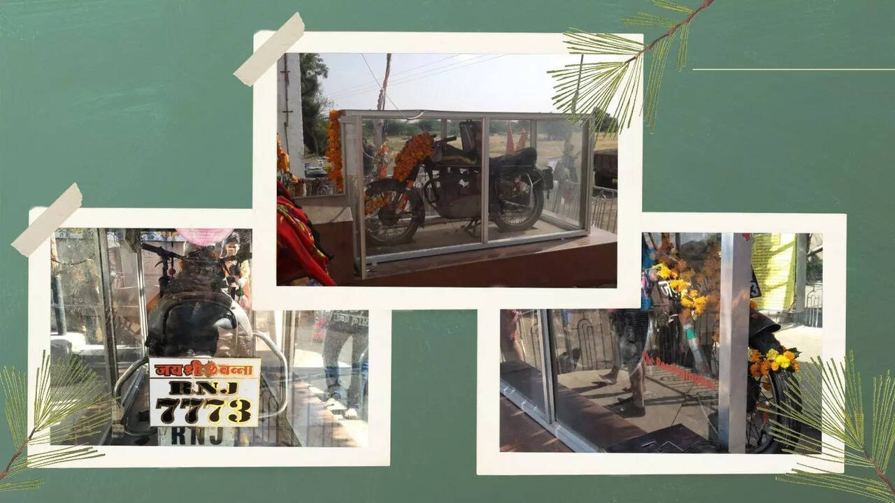 Bullet Baba Temple Draws Worshippers To A Divine Royal Enfield