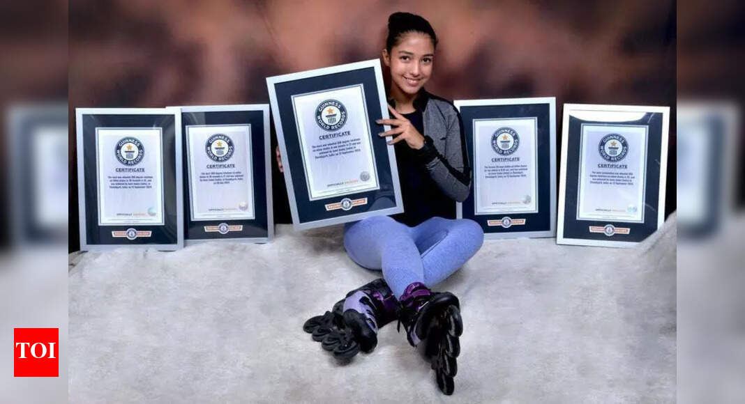 World at her feet: UT skater spins her way into record books ...