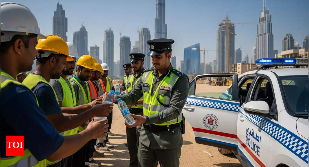 From ice cream to umbrellas: How UAE police support workers in extreme ...