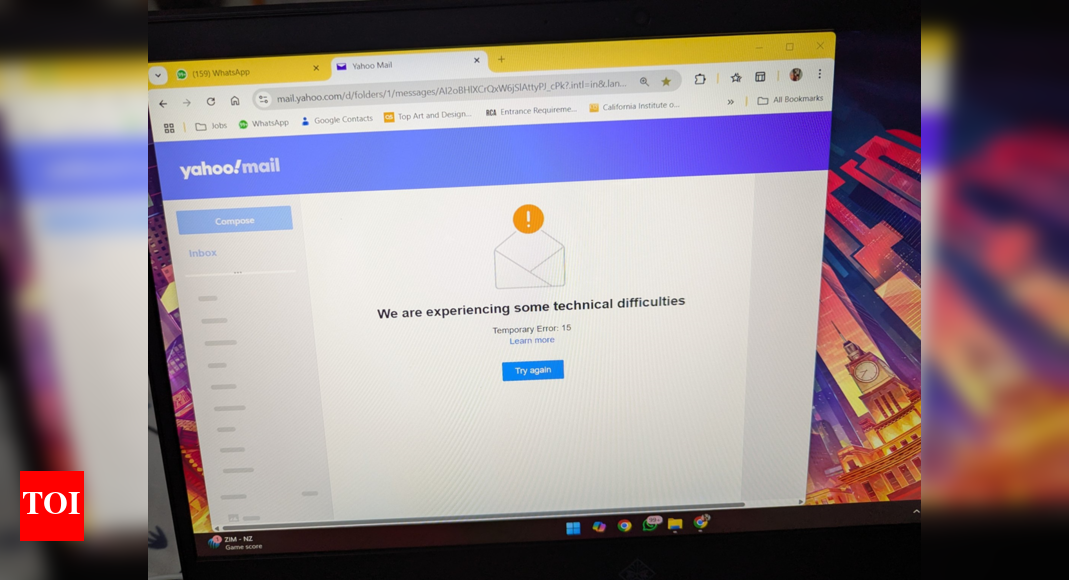 Yahoo mail down: Users not able to login, report Temporary Error 15; company confirms outage ...