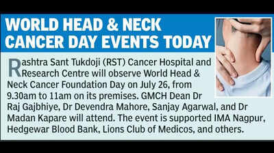 40% of cases at RST Hospital are head & neck cancers | Nagpur News ...