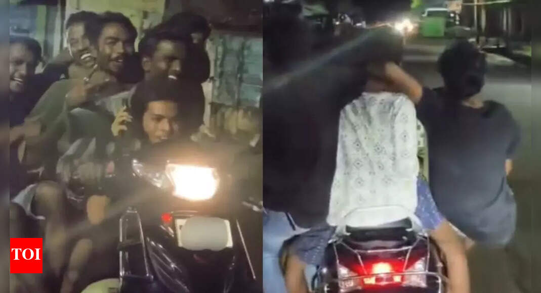 7 ride on 1 scooter: Sambalpur cops act; fined Rs 21,500, 6 are juveniles | Bhubaneswar News ...