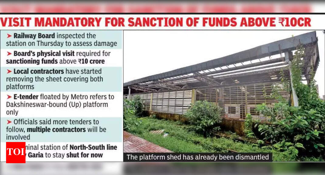 9.4cr tender to raze and rebuild Kavi Subhash, Rly Board team visits station | Kolkata News ...