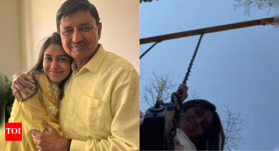 'Love you Papa' - When Mrunal Thakur relived her childhood memories ...