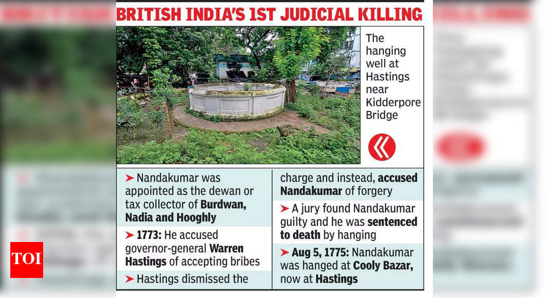 Nandakumar well repair plea before 250th hanging anniv | Kolkata News ...