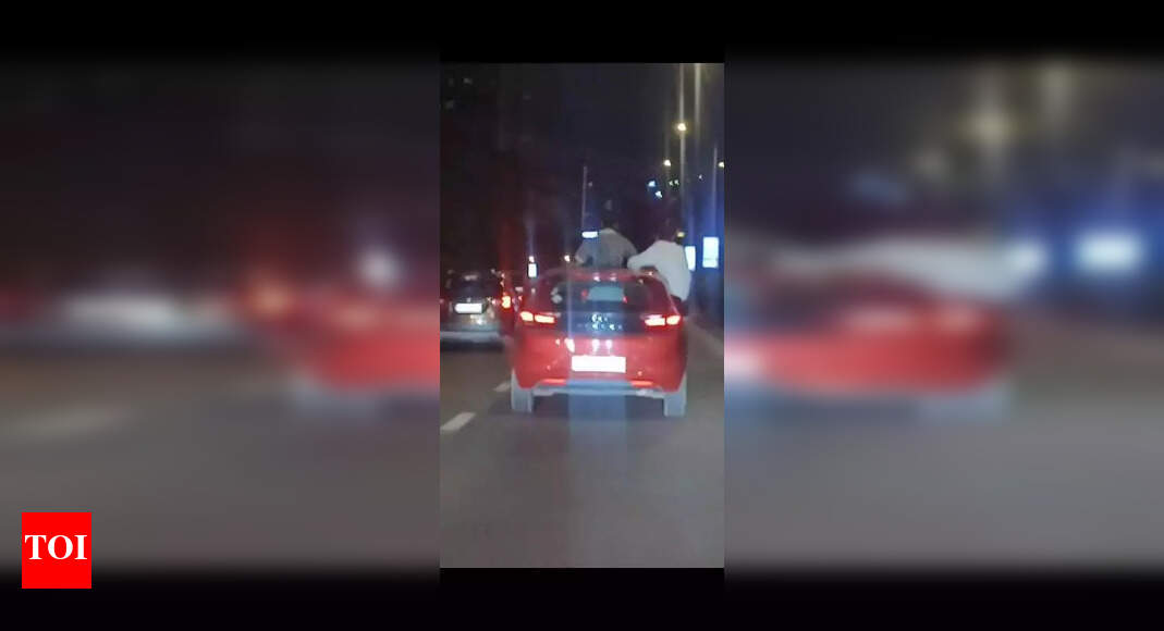 Three college students perform ‘dangerous’ stunt on Palm Beach Road in ...