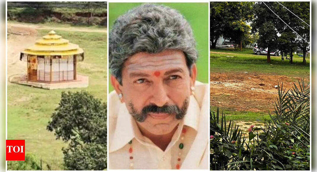 Vishnuvardhan’s memorial in Bengaluru demolished overnight | Kannada Movie News - Times of India