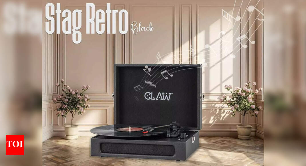 Claw Launches Stag Retro Bluetooth Vinyl record player, priced at Rs ...