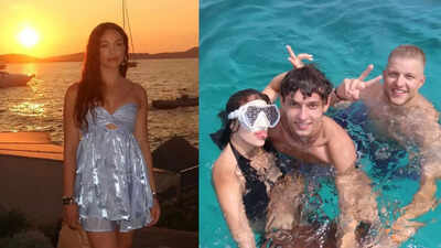 Kimi Antonelli’s girlfriend Eliska Babickova shares poolside snap from their Greece vacation ...