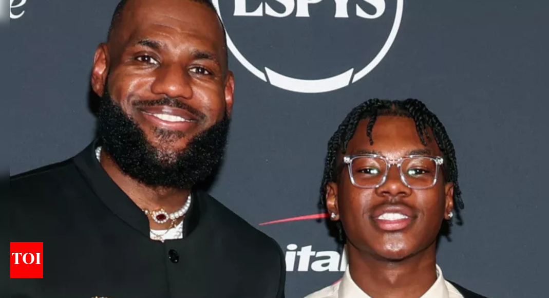 LeBron James shares warm father-son duo moment as Bryce James gears up ...