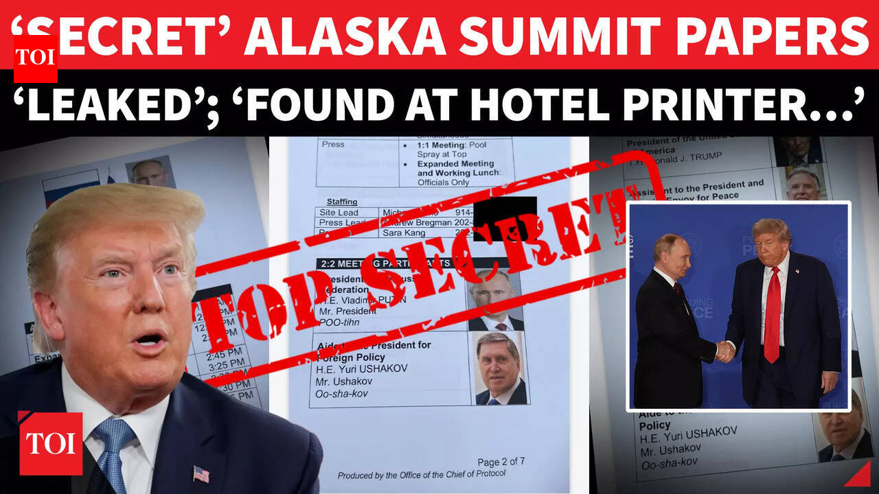 'Secret US State Dept Papers' On Trump-Putin Summit Found In Alaska ...