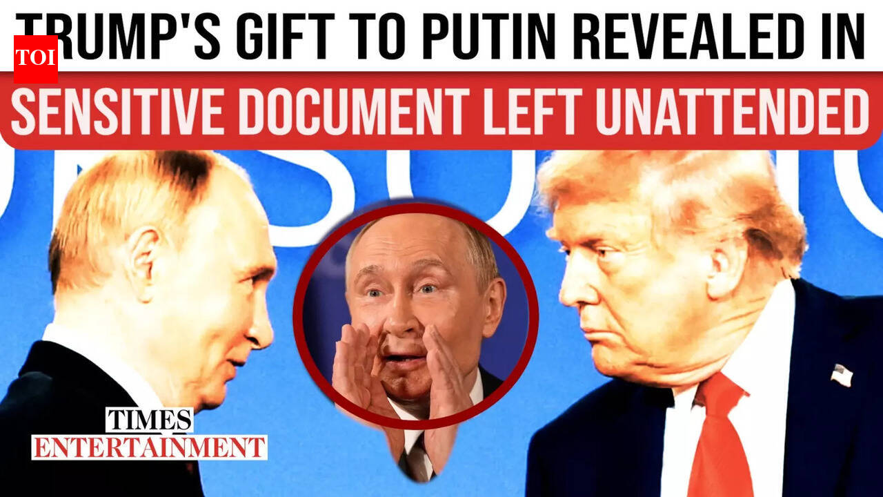 Trump's Gift To Putin Revealed After Alaska Summit Document Left ...