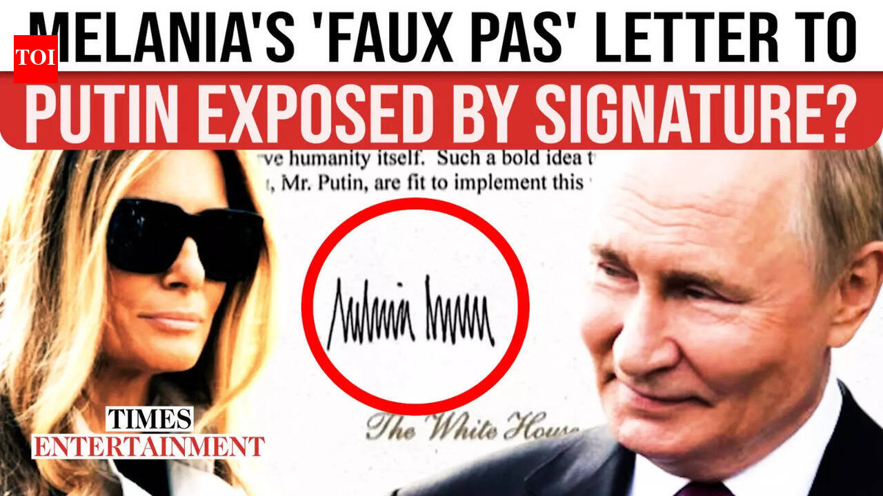 Whose Signature Is That? Melania Trump's 'Peace' Letter To Putin Raises ...