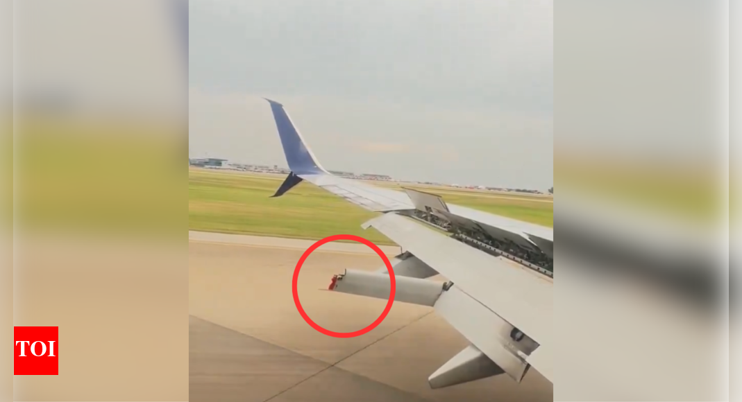 Delta airlines Boeing 737's wing flap dangles mid-air; 68 onboard lands ...