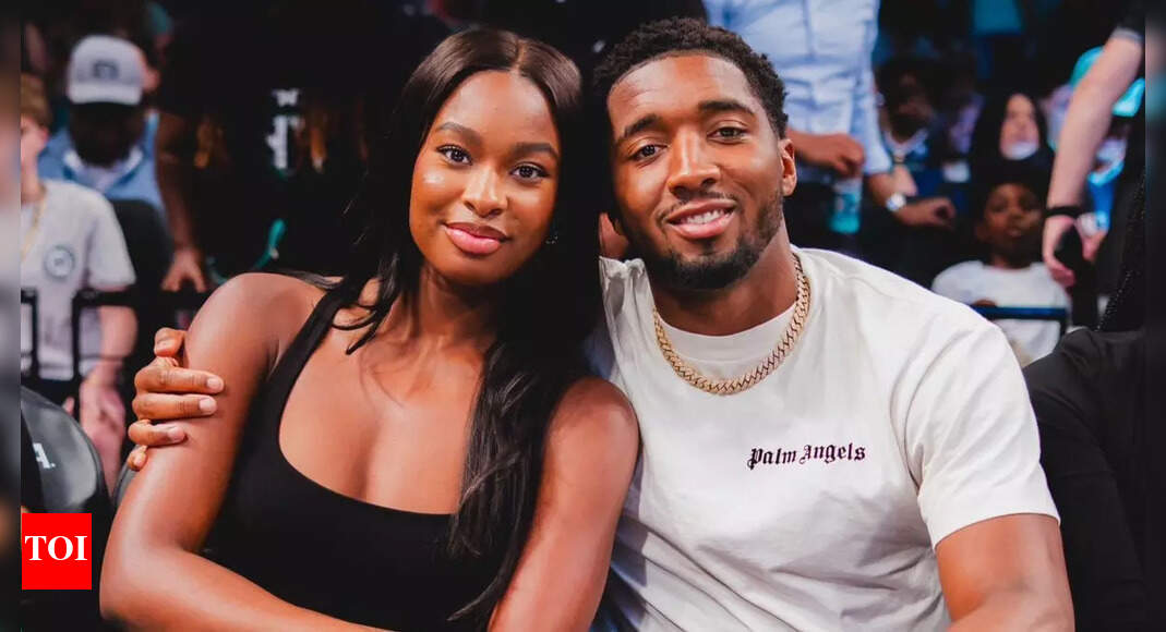 Donovan Mitchell makes rare public appearance with girlfriend Coco ...