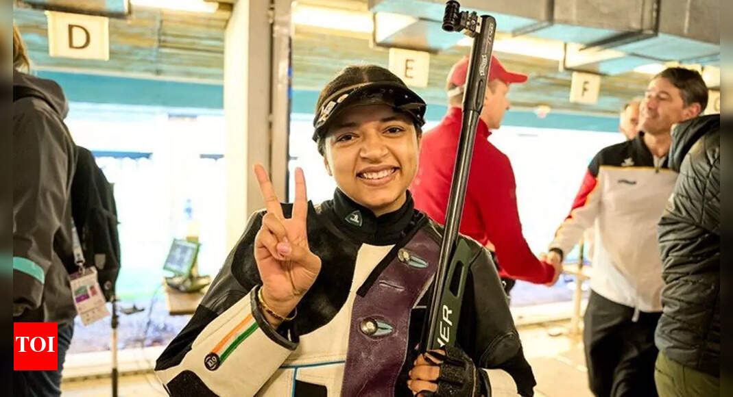 Rifle shooter Sift Kaur Samra makes it a golden double for India in ...