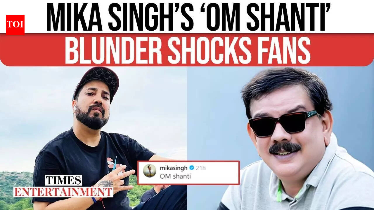 Mika Singh mistakenly writee 'Om Shanti' for director Priyadarshan ...