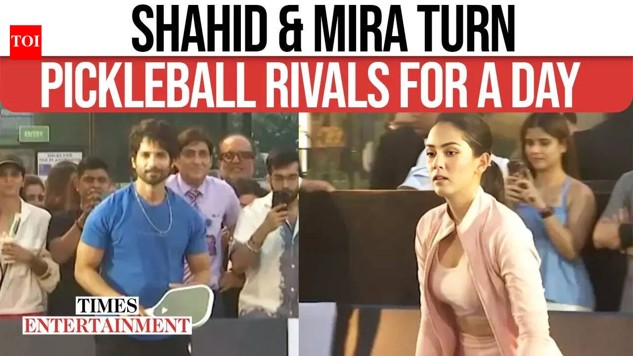 Shahid Kapoor and Mira Rajput serve fun in a pickleball showdown at ...