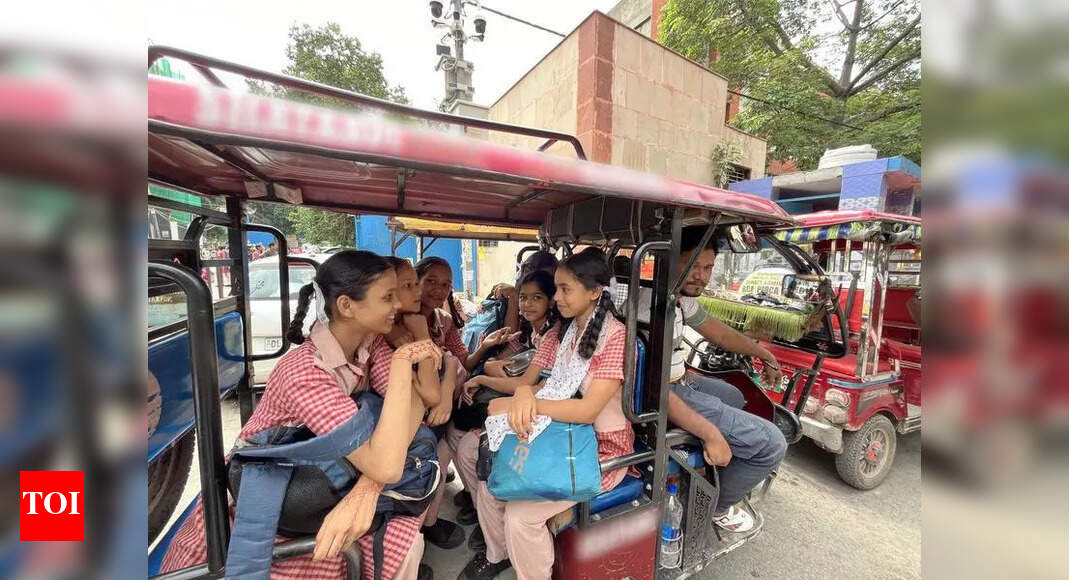 Unregulated e-rickshaws ferrying schoolchildren in city, fail to follow safety norms | Delhi ...