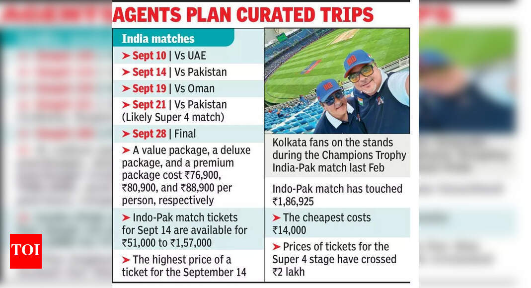 Kol fans to fly to Dubai for Indo-Pak desert duel | Kolkata News - The ...