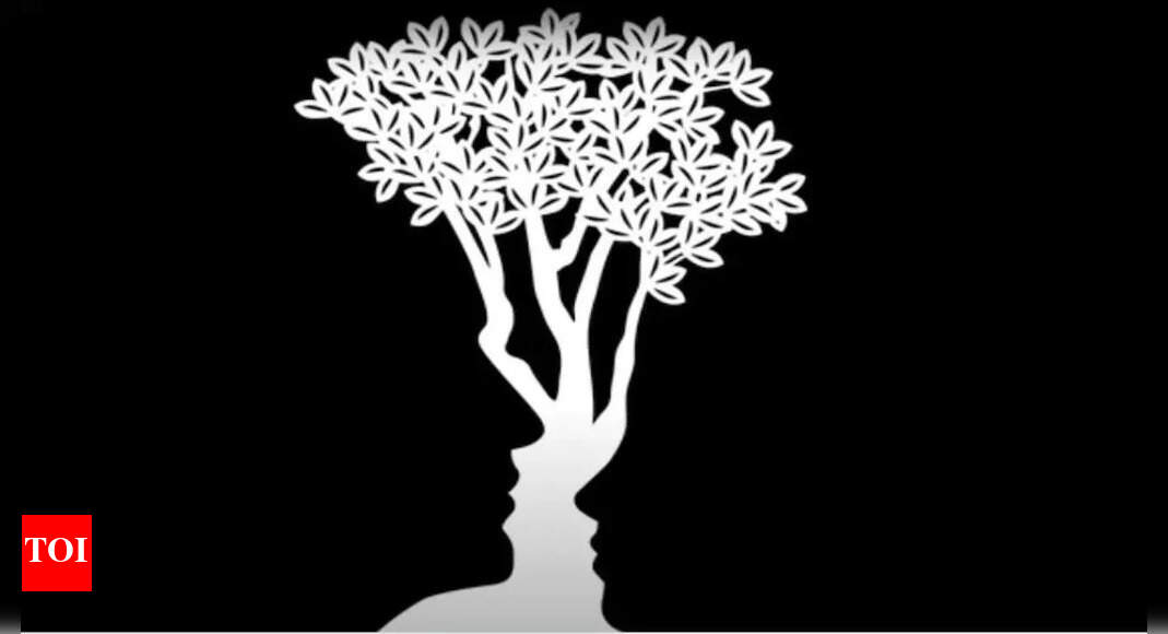 Optical illusion personality test: Do you see a couple or a tree first ...