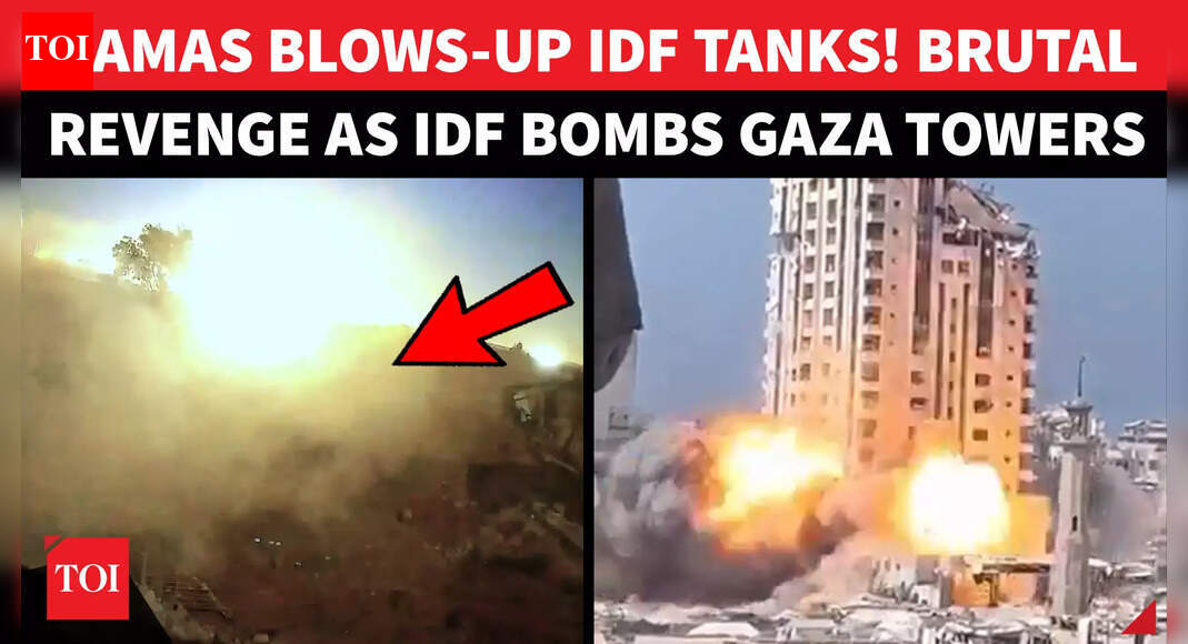 'YOU BOMB, WE BURN': Hamas Destroys 3 IDF Tanks After Gaza Towers ...