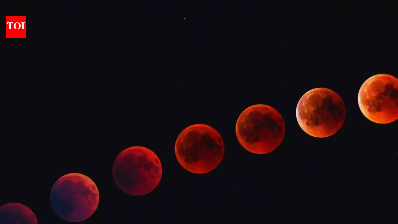 Lunar Eclipse 2025 Highlights: Beautiful Blood Moon seen during Chandra ...