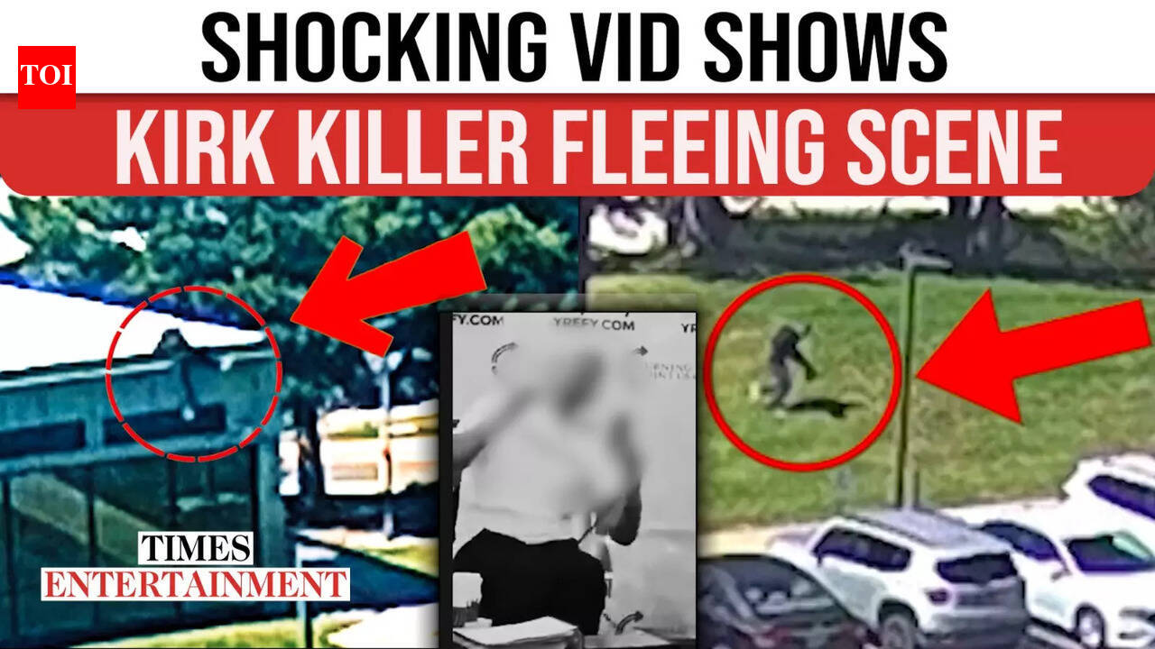 Charlie Kirk Assassination: New CCTV Shows Shooter Jumping From Roof