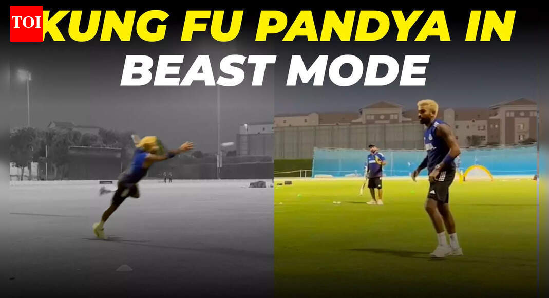 Hardik Pandya takes STUNNING catches during SPECIAL fielding drill in Dubai