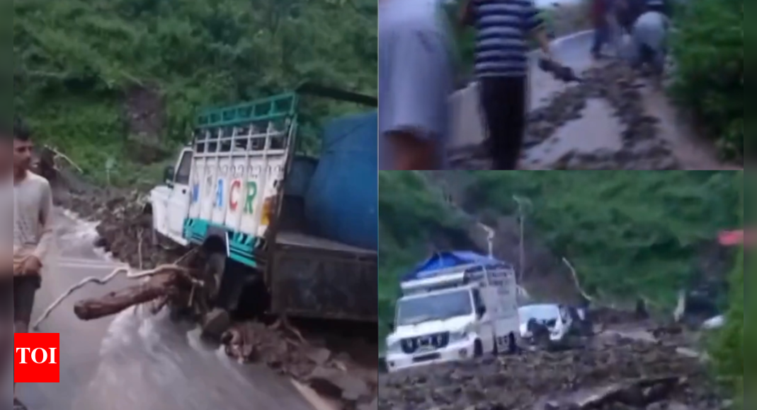 Himachal Pradesh: Cloudburst hits Bilaspur; several vehicles buried in debris, farms damaged ...