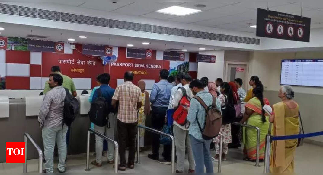 Regional passport office in Coimbatore issues 1.3 lakh passports, to ...