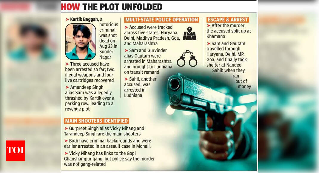 Kartik Baggan murder: 3 held after chase spanning 5 states | Ludhiana ...