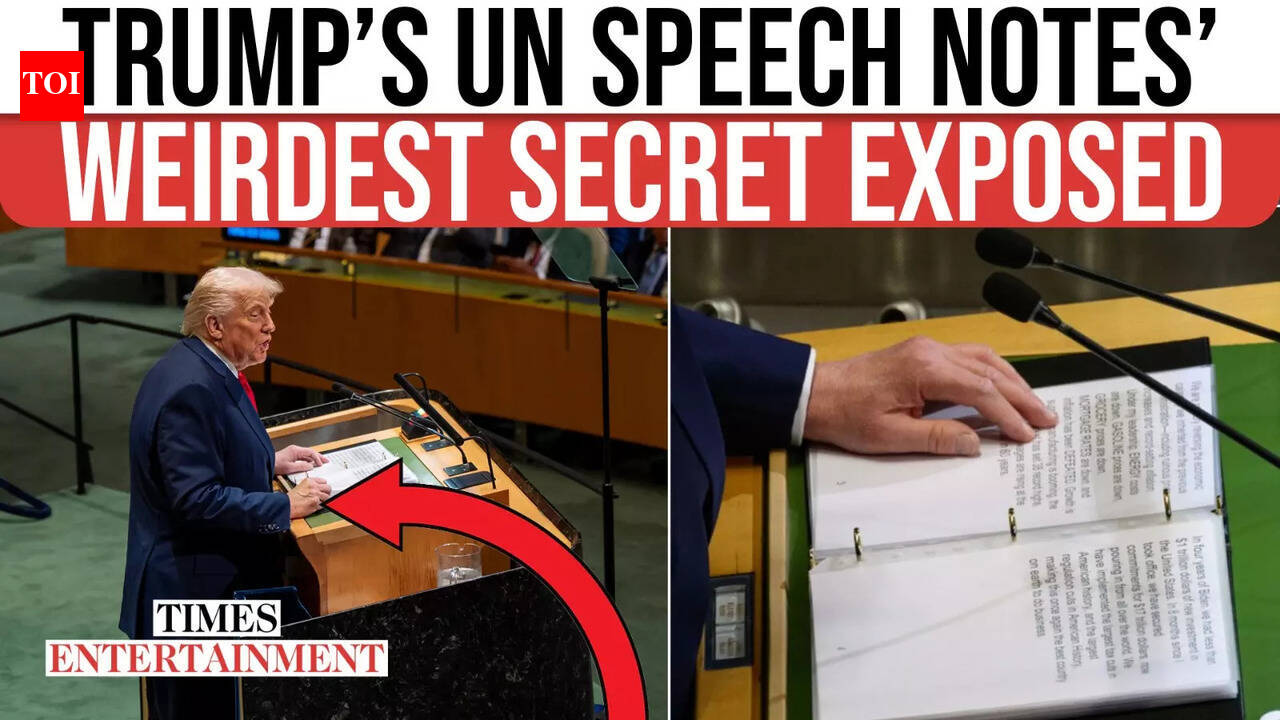 Trump’s Giant-Print UN Speech LEAKED: Weird Script Explains His Chaotic ...