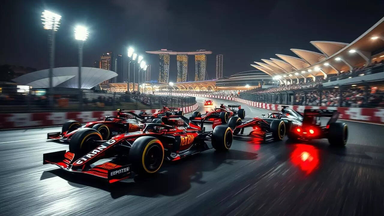 Formula 1 Night Track Lighting