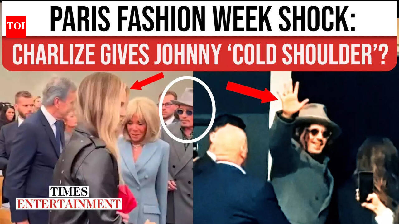 Dior Drama: WATCH as Charlize Walks Past Johnny Depp Without a Word In ...