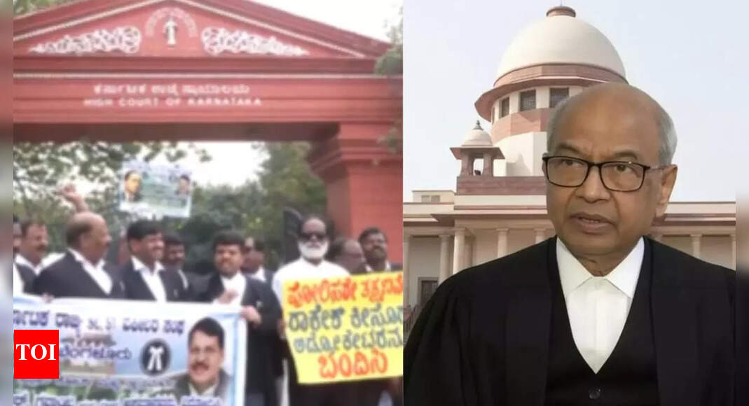 'Shoe attack' bid towards CJI BR Gavai: Lawyers protest across ...