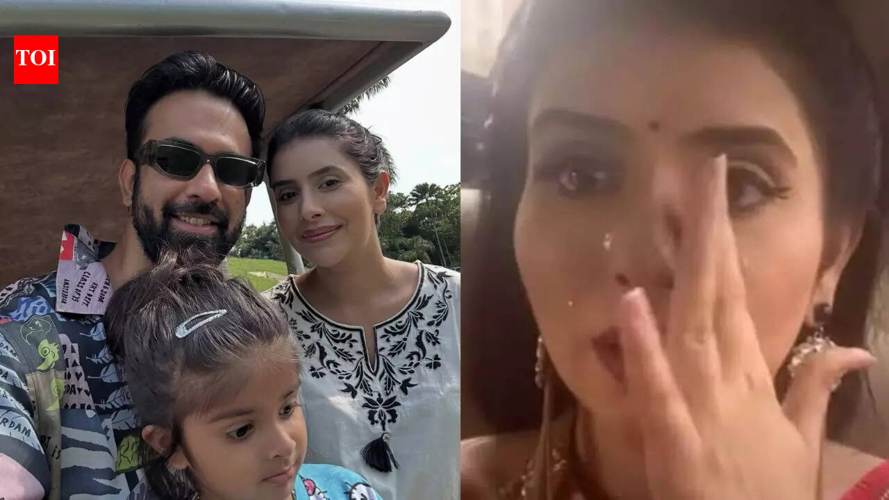 Charu Asopa cries as she returns to ex-husband Rajeev Sen’s house in ...