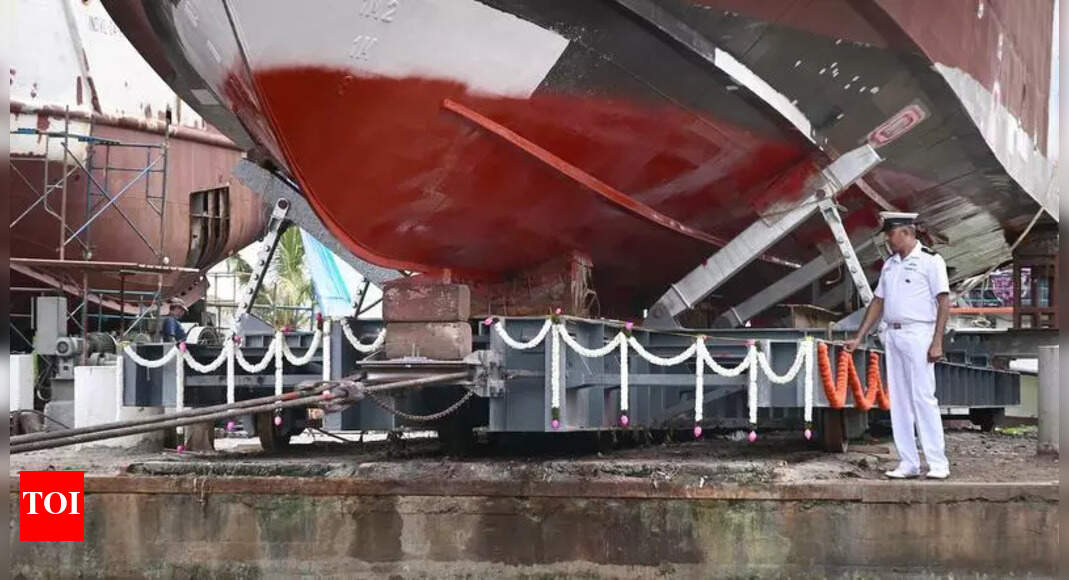 Kochi gets largest govt-owned slipway cradle for vessel maintenance ...