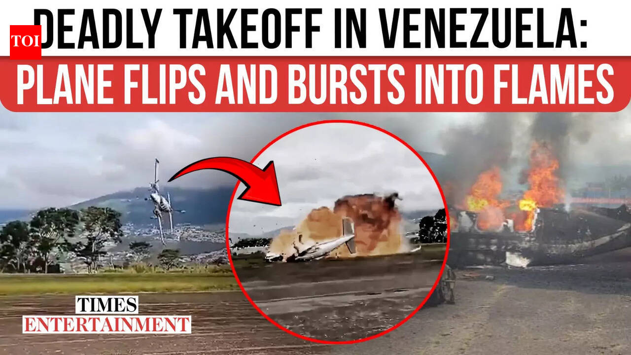 Horror in Venezuela: Small Aircraft Bursts Into Flames During Takeoff ...