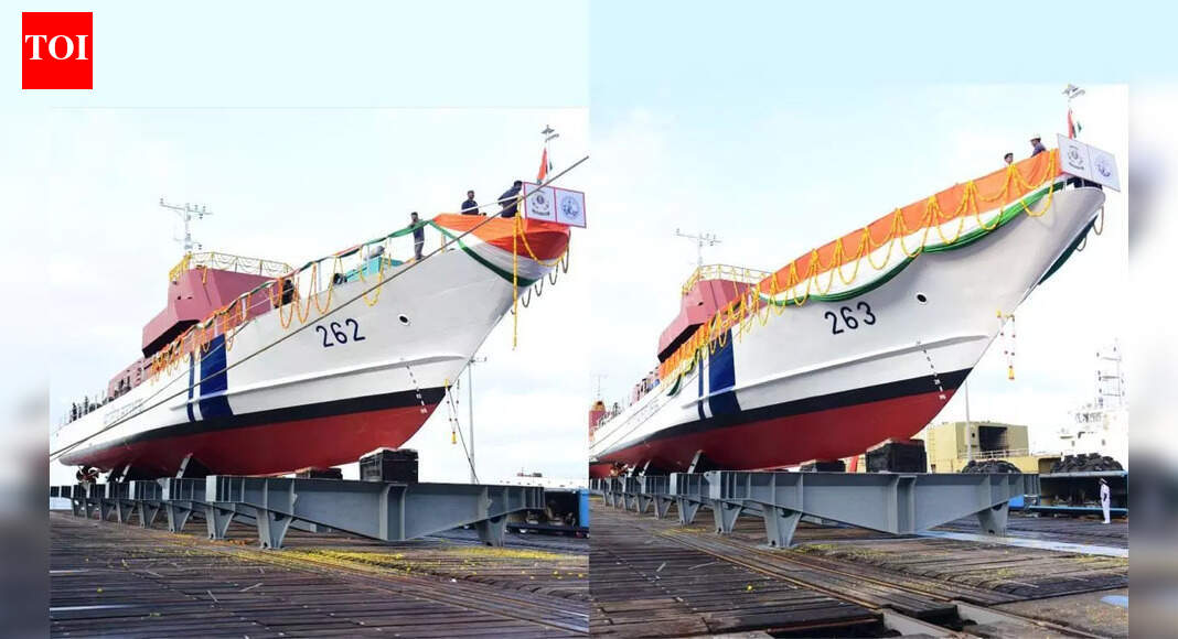 GSL launches two fast patrol vessels for Coast Guard | Goa News - The ...