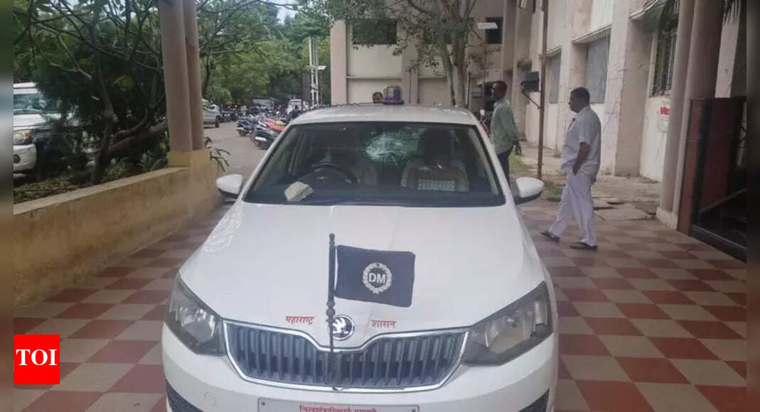 Farmer detained after damaging Parbhani collector’s car in protest over ...