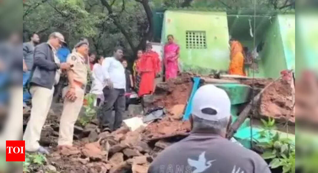 Major mishap averted as boulders crash onto houses in Vijayawada amid ...