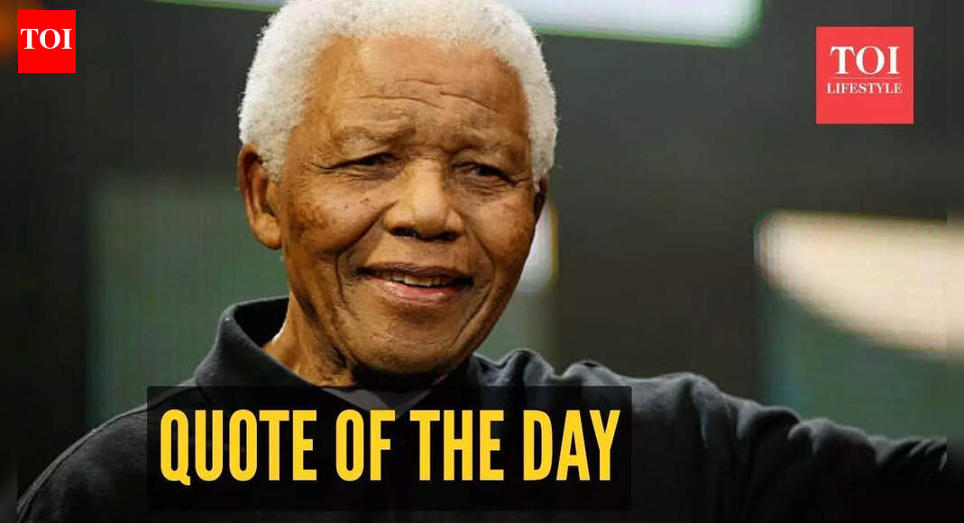 Quote of the day by Nelson Mandela: "It always seems impossible until ...
