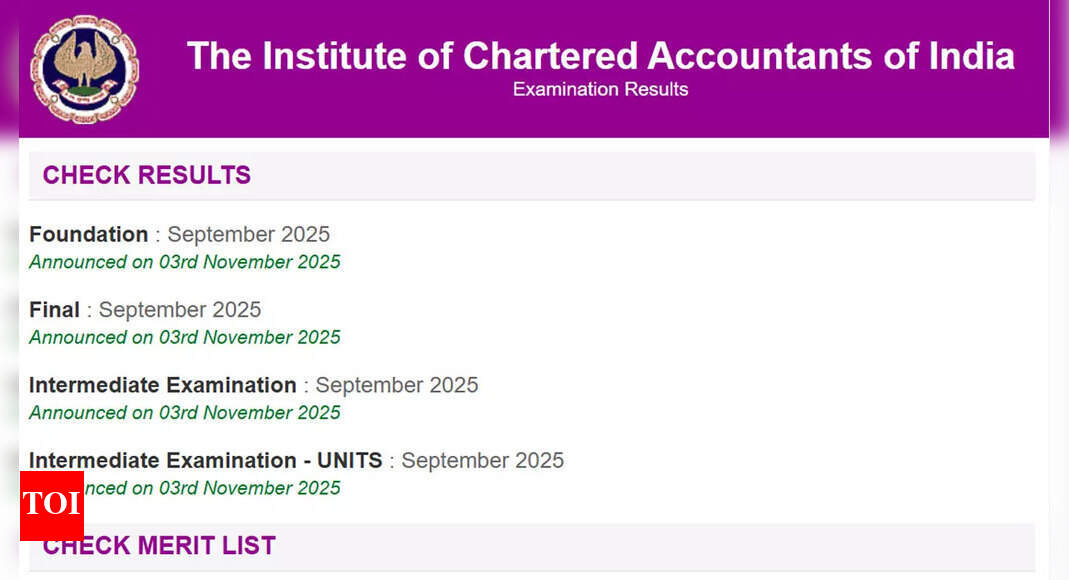 ICAI CA September 2025 Result Live Updates: Mukund Agiwal tops CA Final ...