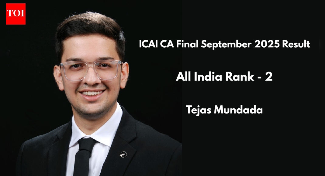 Who is Tejas Mundada, AIR 2 in CA Final September session? A look at ...