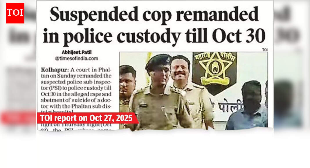 Maharashtra doctor suicide case: Cop arrested for rape, abetment sacked ...