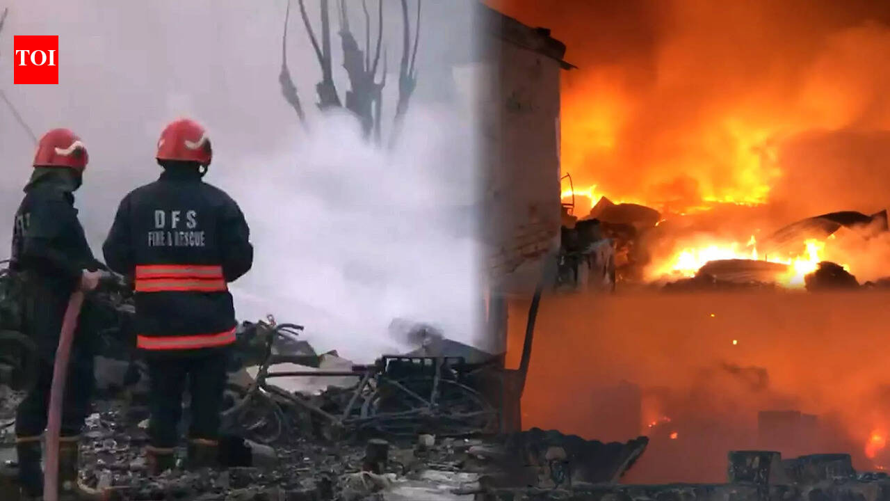 Massive Fire Engulf Bengali Basti Near Rithala Metro, One Killed As ...