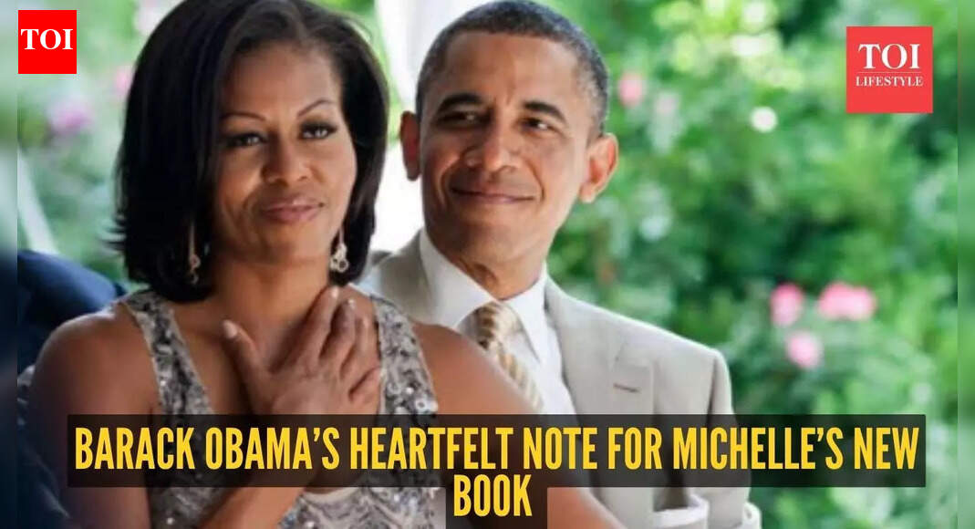 Barack Obama celebrates Michelle’s new book with a heartfelt note: A ...