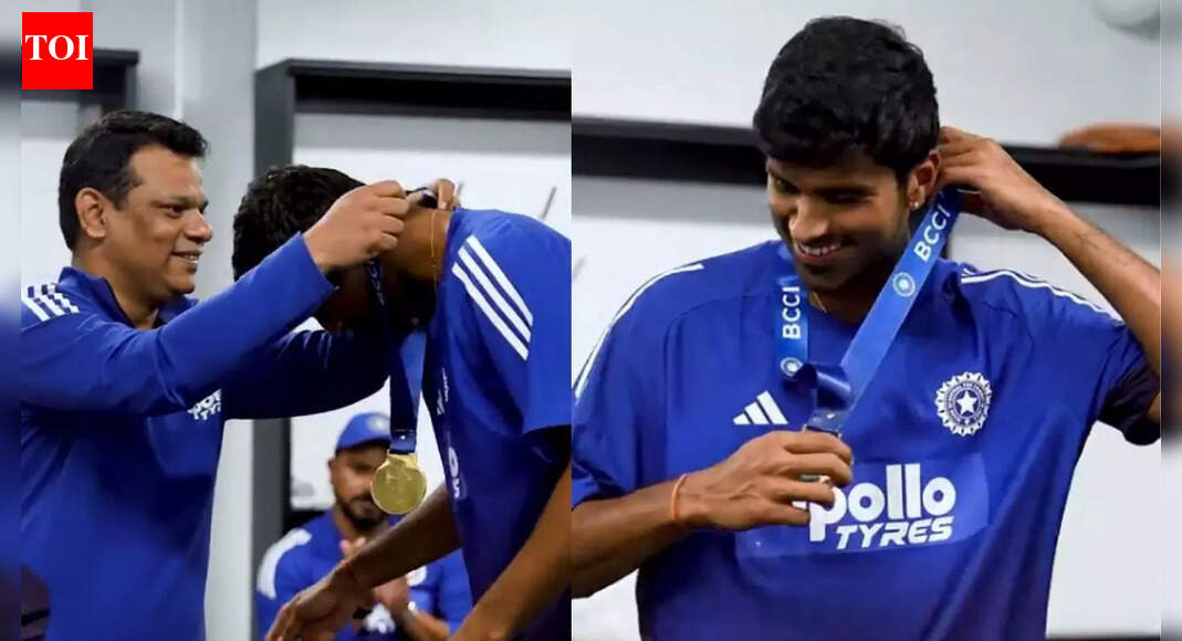 Washington Sundar handed special award after series victory in ...