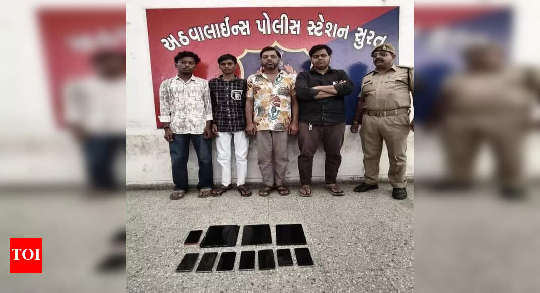 Four courier staff held for stealing 14 mobile phones worth Rs 3.23L ...